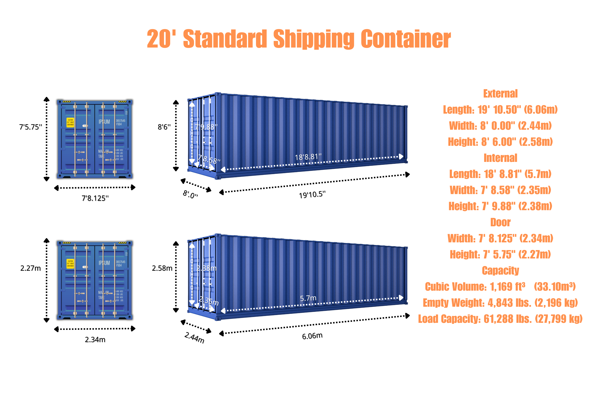 High Cube Shipping Container Dimensions Metric And Imperial ...